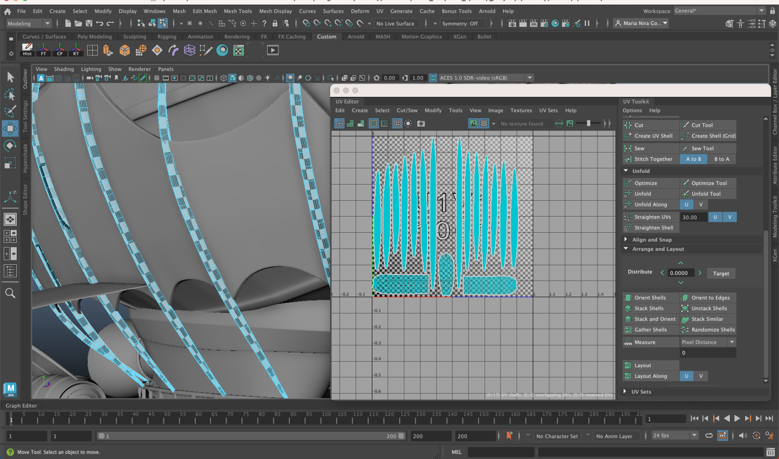 Week 6: Spaceship UV Maps in Maya & Textures in Substance Painter ...