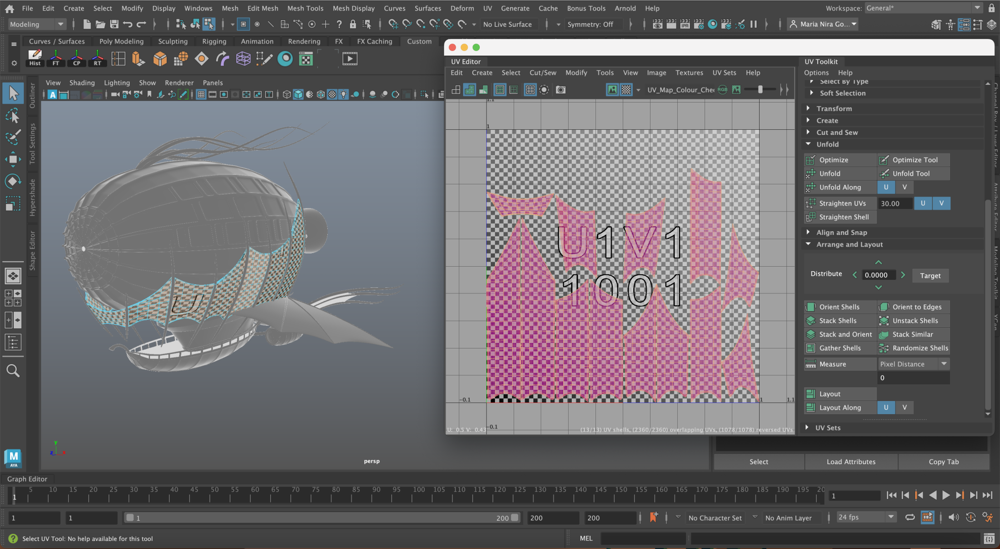 Week 6: Spaceship UV Maps in Maya & Textures in Substance Painter ...