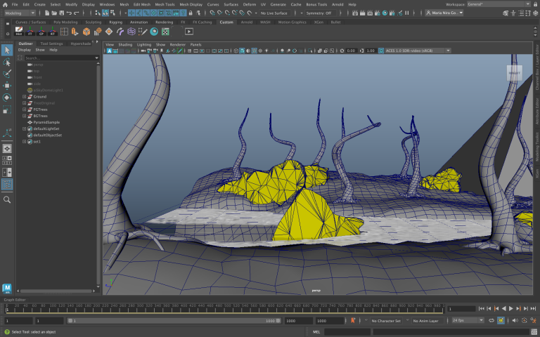 Week 4: Trees Modelling in Maya, & Previs – Nira's VFX Blog