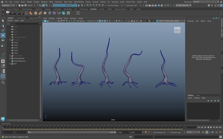Week 4: Trees Modelling in Maya, & Previs – Nira's VFX Blog